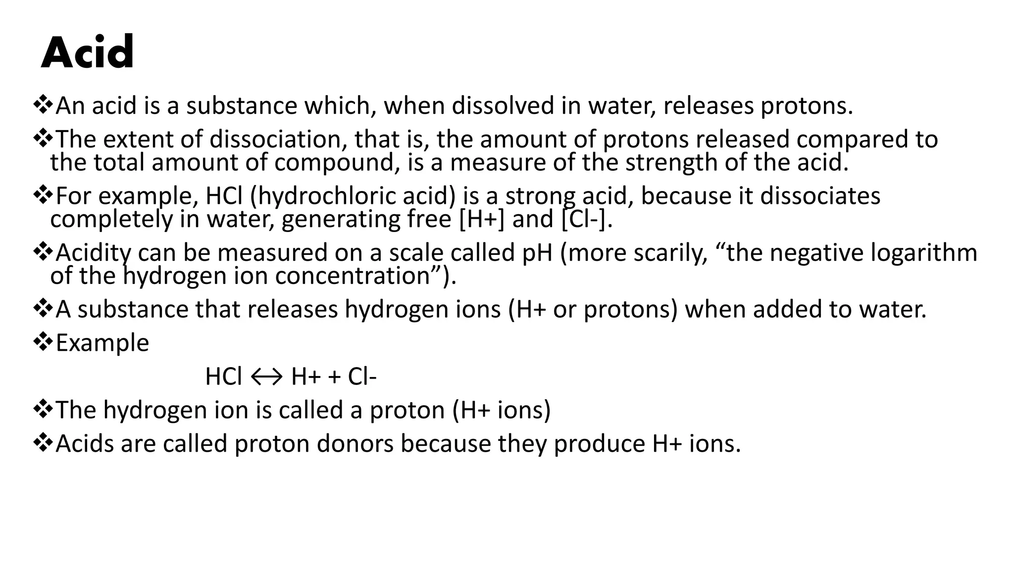 chemistry of water ph acid and bases. | PPTX