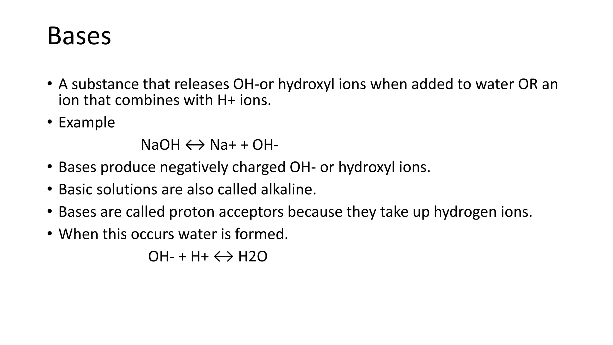 chemistry of water ph acid and bases. | PPTX
