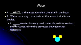 chemistry of water ph acid and bases. | PPTX