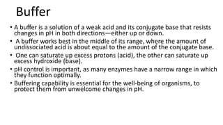 chemistry of water ph acid and bases. | PPTX