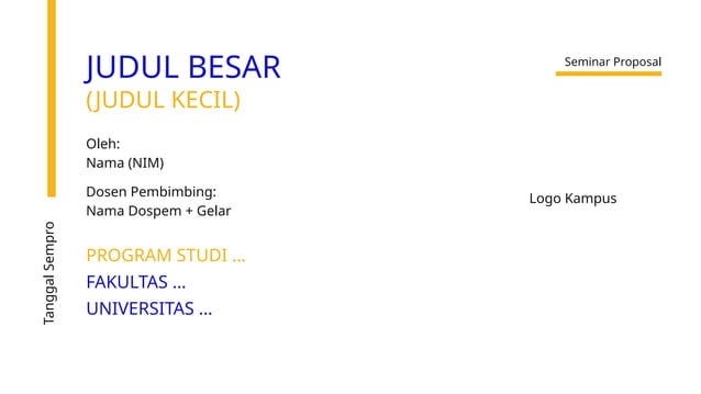 PPT Template Kualitatif bagus untuk yang sedang sempro | PPTX