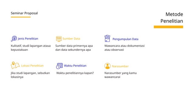 PPT Template Kualitatif bagus untuk yang sedang sempro | PPTX