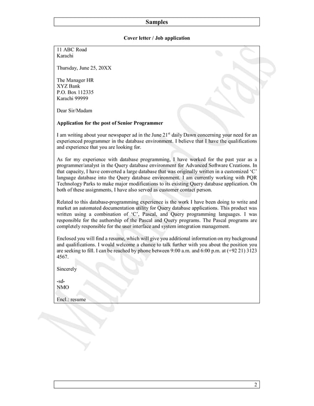 02 practical writing samples | PDF