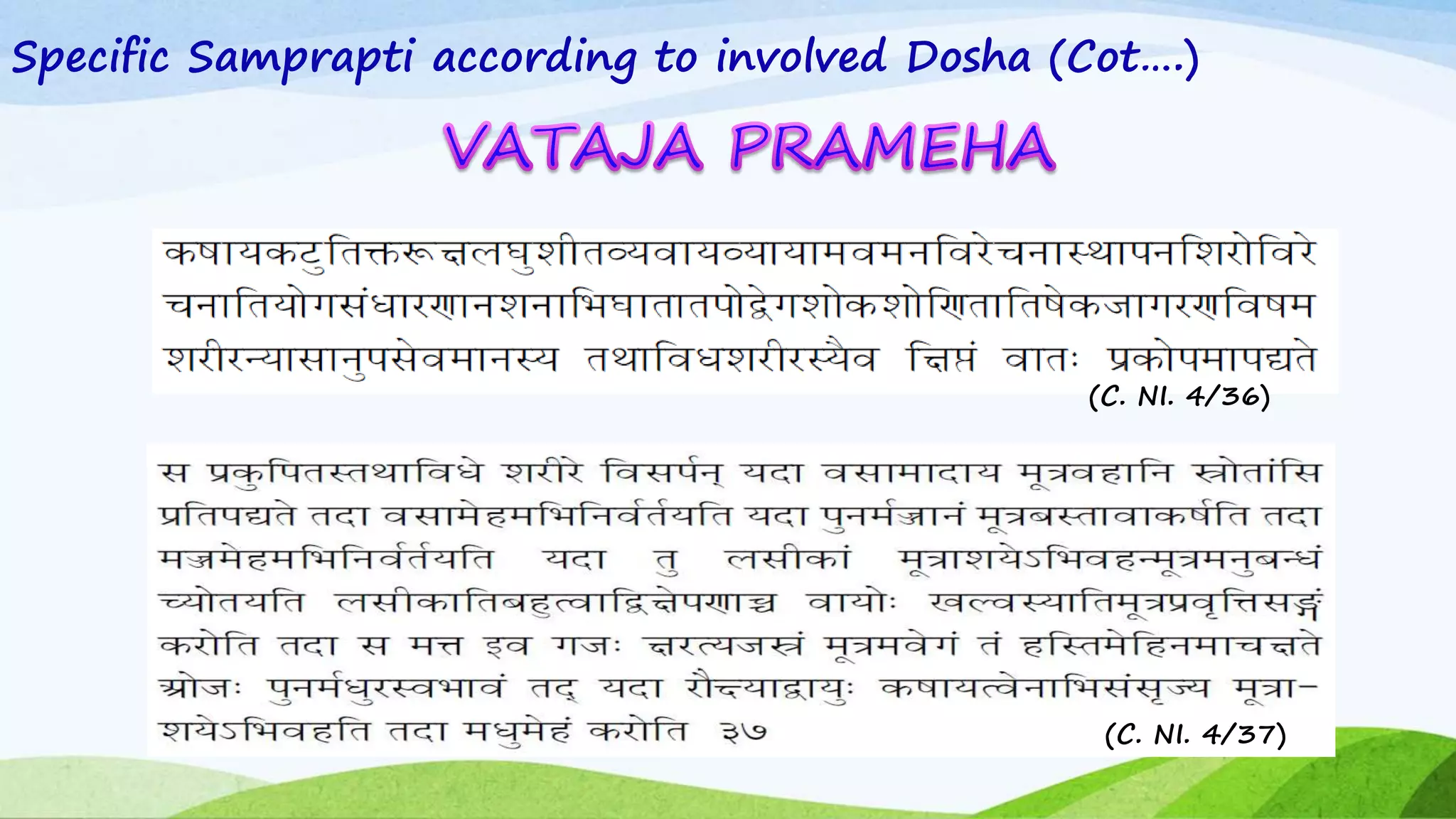 Prameha, Madhumeha - Diabetes & it's complications | PPSX