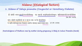 Prameha, Madhumeha - Diabetes & it's complications | PPSX