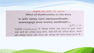 Prameha, Madhumeha - Diabetes & it's complications | PPSX