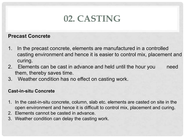 02_Precast-and-Cast-in-Place.ppt | Civil Engineering Industry | Industries