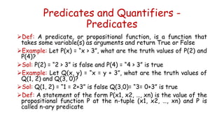02 Predicates and Quantifiers is about predicates | PDF