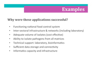 Whole Genome Sequencing (WGS): How significant is it for food safety? | PPT