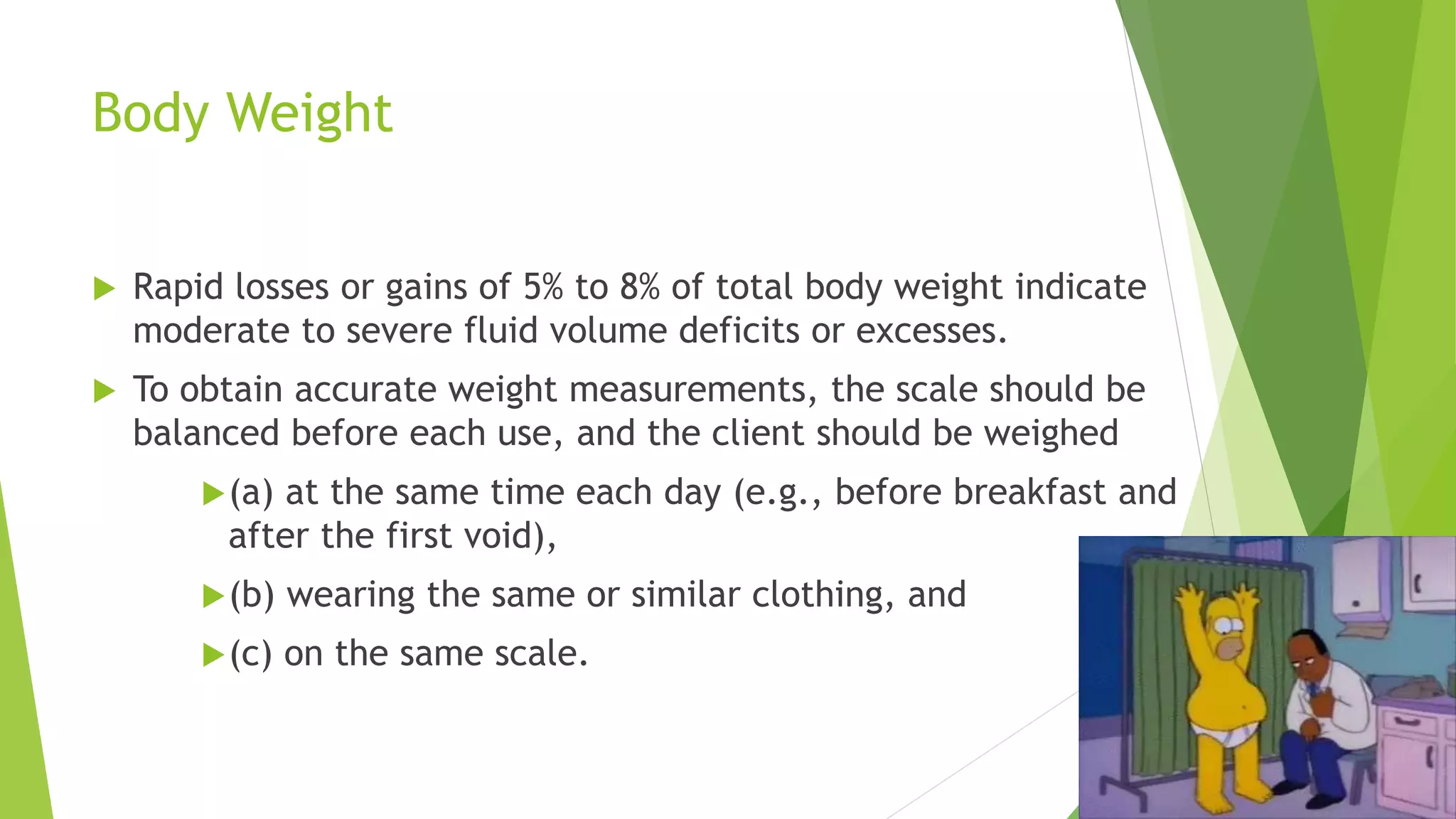 Proc.02 and 03: Body Weight, and Intake & Output | PPTX