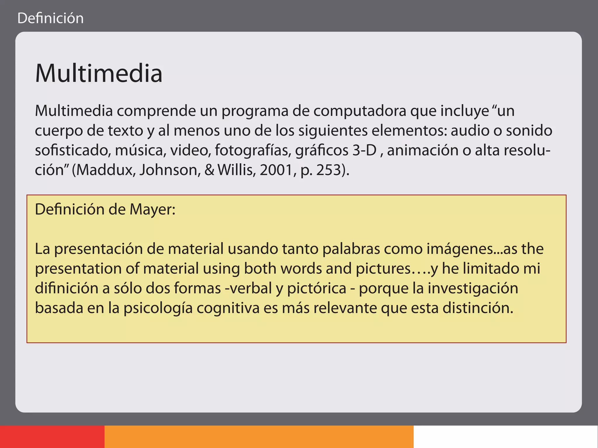 02 principios del aprendizaje multimedia | PDF