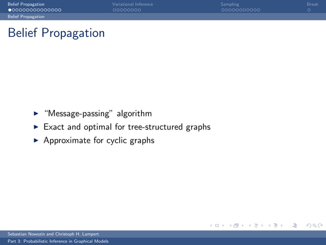 02 probabilistic inference in graphical models | PPT 02 probabilistic inference in graphical models | PPT
