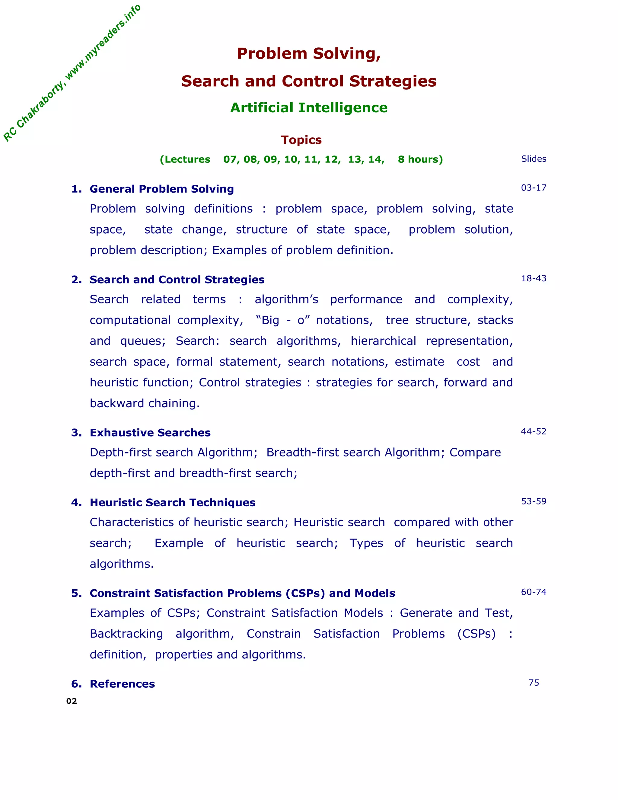02 problem solving_search_control | PDF