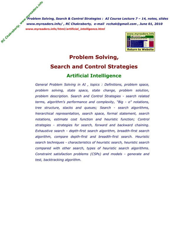 02 problem solving_search_control | PDF