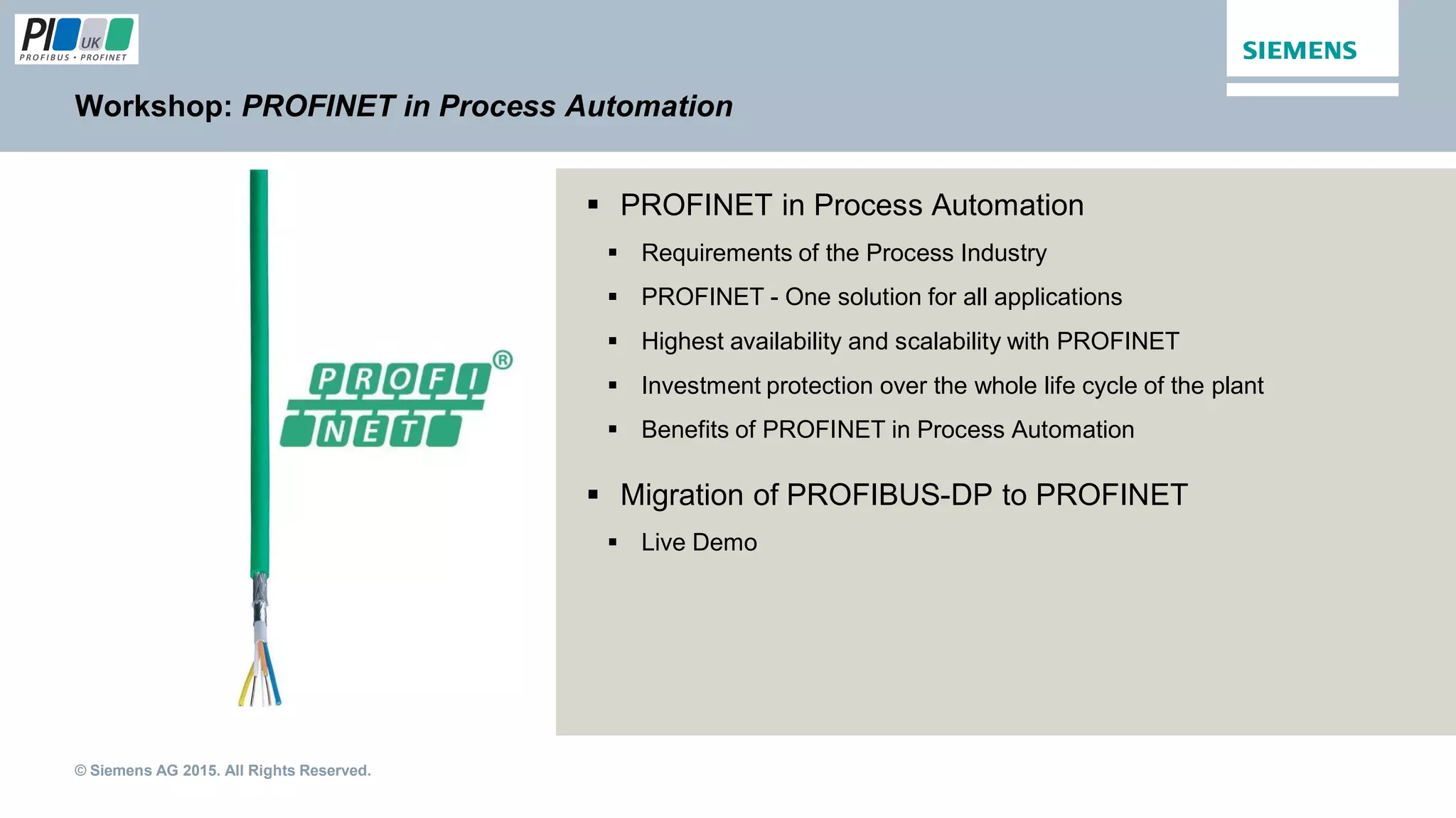 Profinet in process automation - Peter Brown | PDF