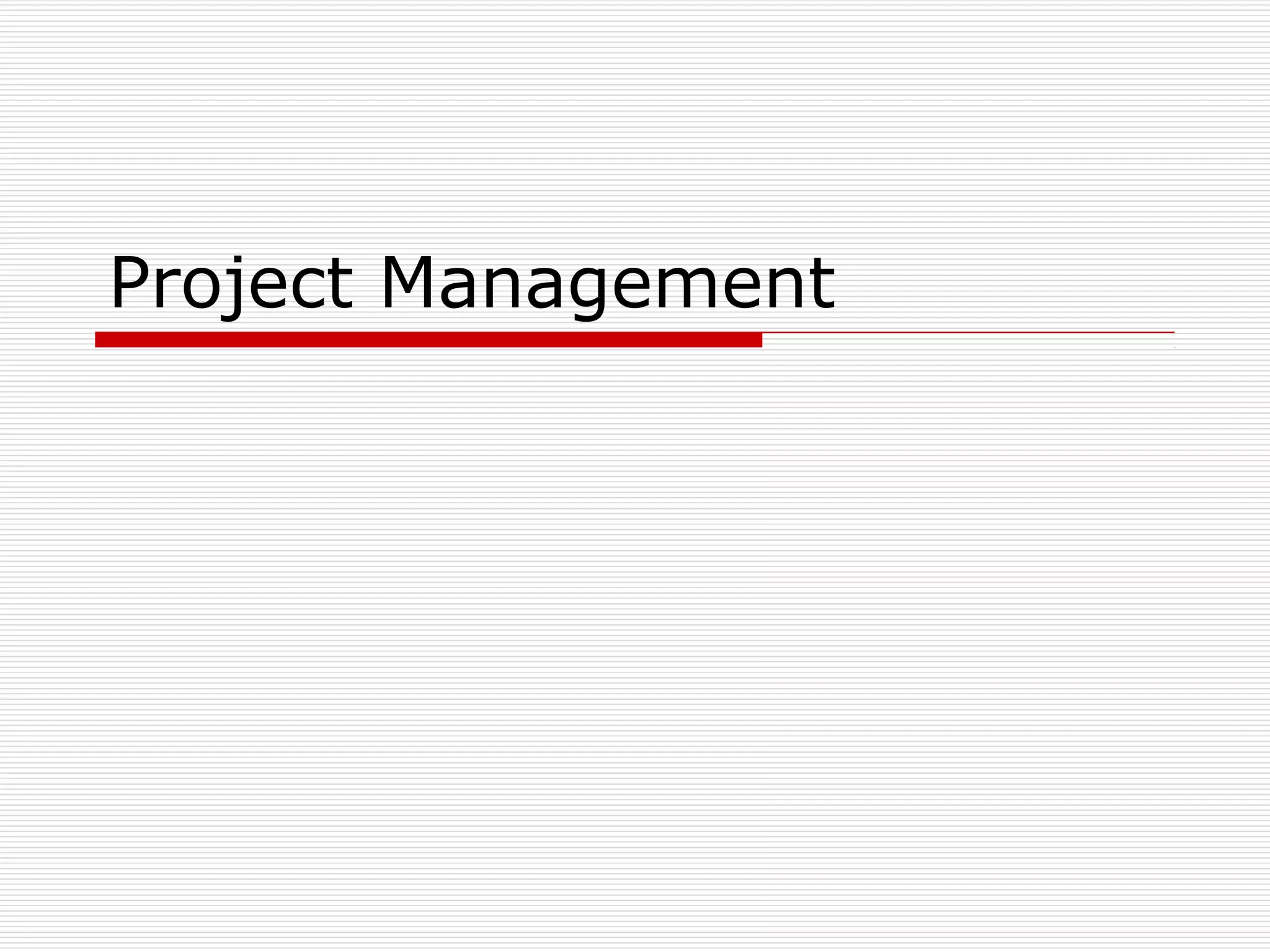 Pengenalan Project Management | PPT