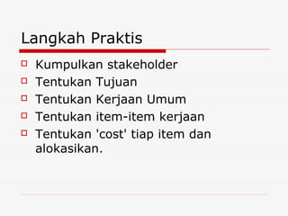 Pengenalan Project Management | PPT