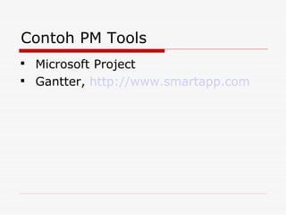Pengenalan Project Management | PPT