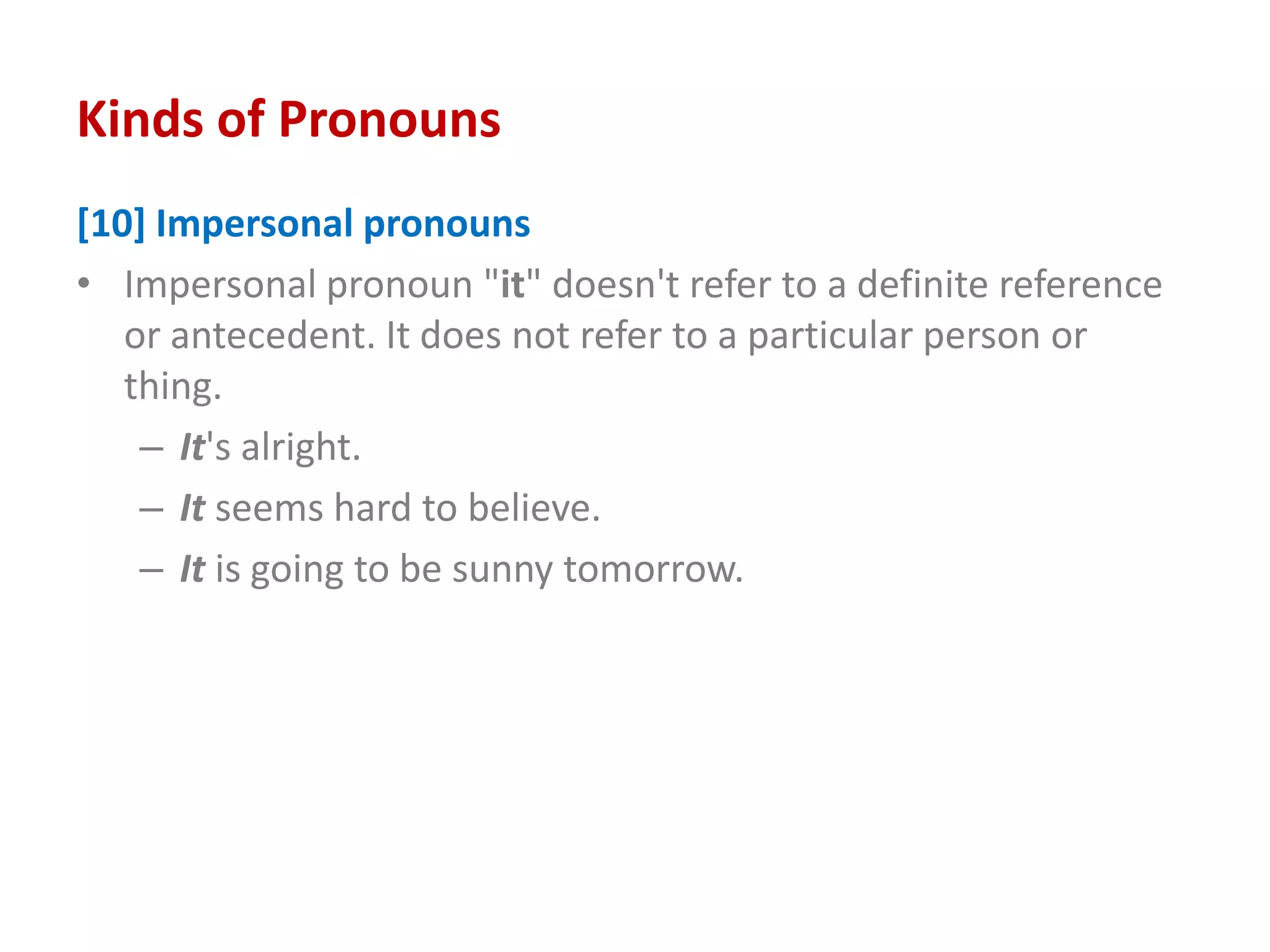 Pronouns | PPTX