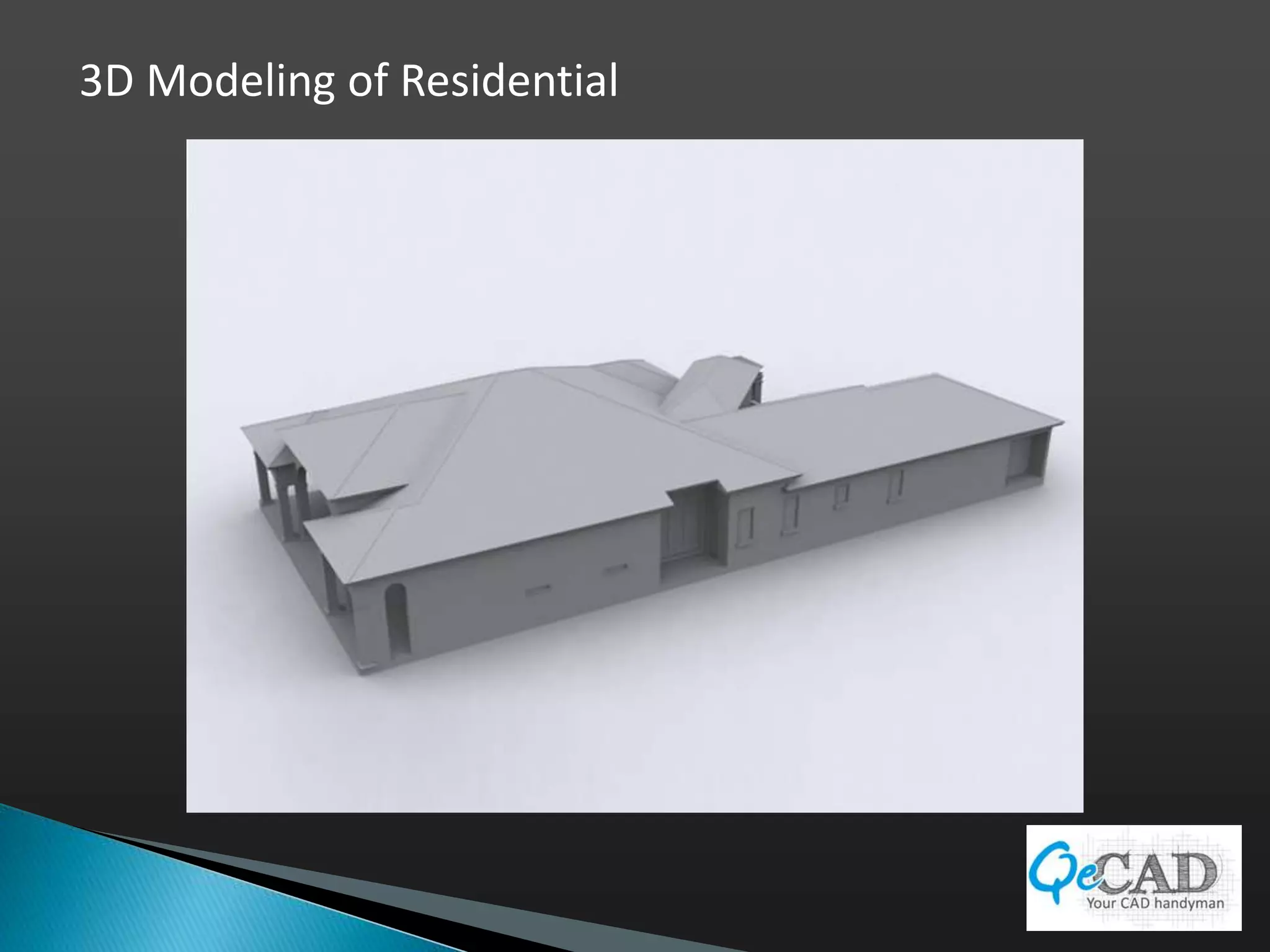 02 qe cad architectural 3 d modeling and rendering ppt | PPTX