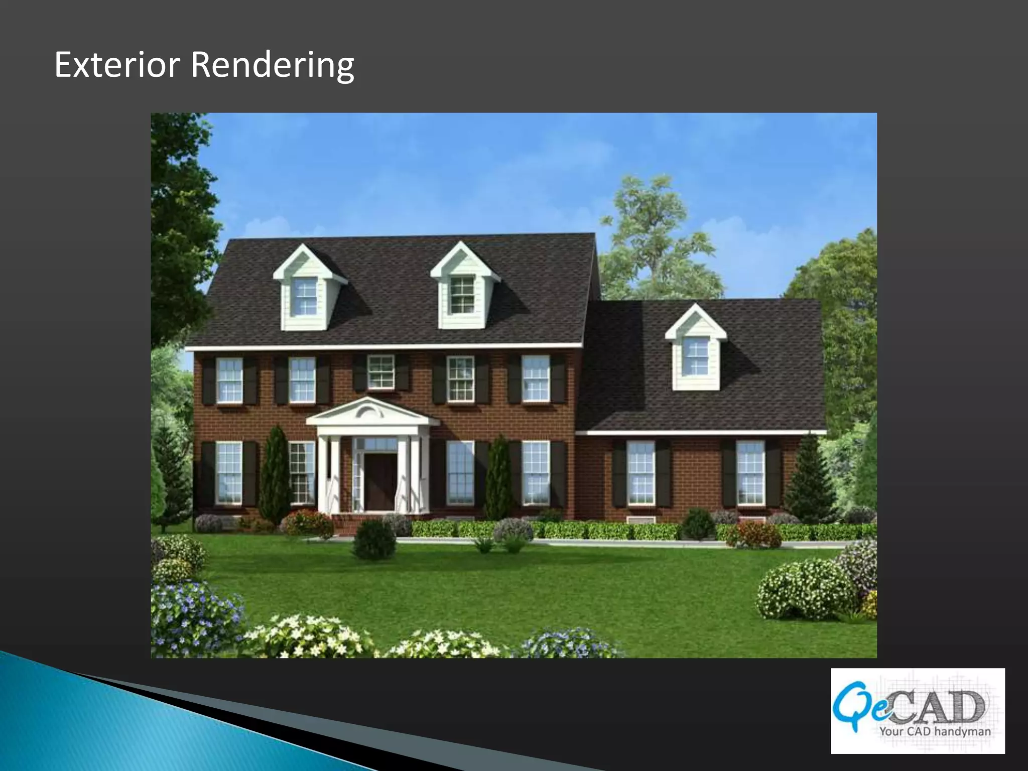 02 qe cad architectural 3 d modeling and rendering ppt | PPTX