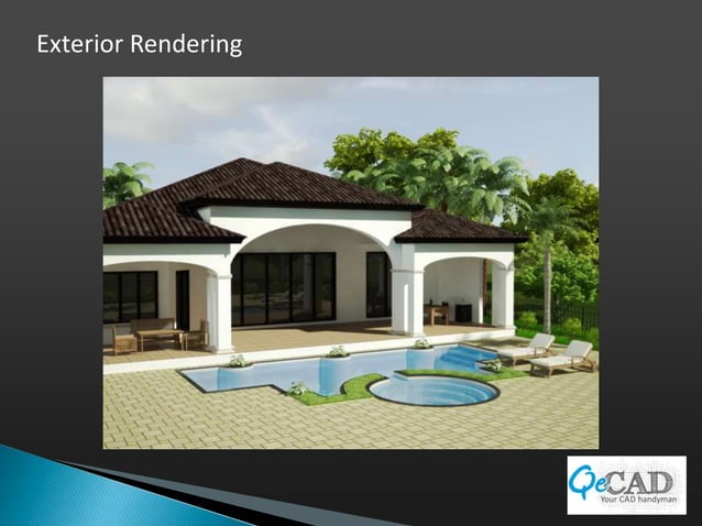02 qe cad architectural 3 d modeling and rendering ppt | PPTX
