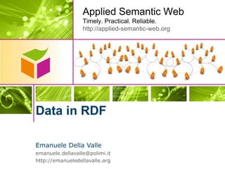 Data in RDF | PPT | Databases | Computer Software and Applications