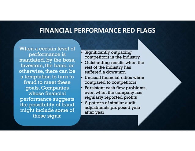 02 Red Flag PPT.pdf for forensic audit and accounting | PDF