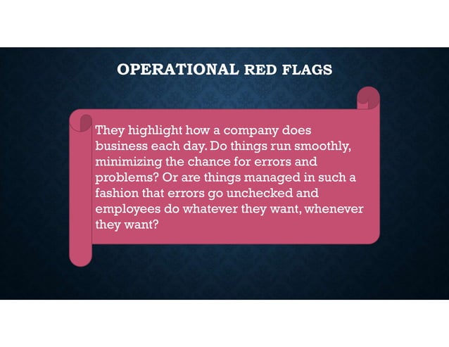 02 Red Flag PPT.pdf for forensic audit and accounting | PDF