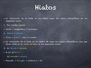 02–reglas de acentuación II - Diptongos, triptongos y hiatos | PDF
