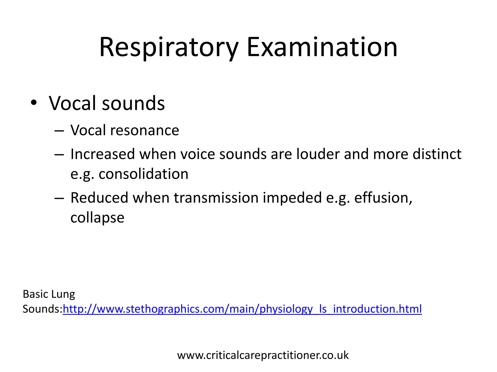 Structured examination of the Respiratory System | PPTX