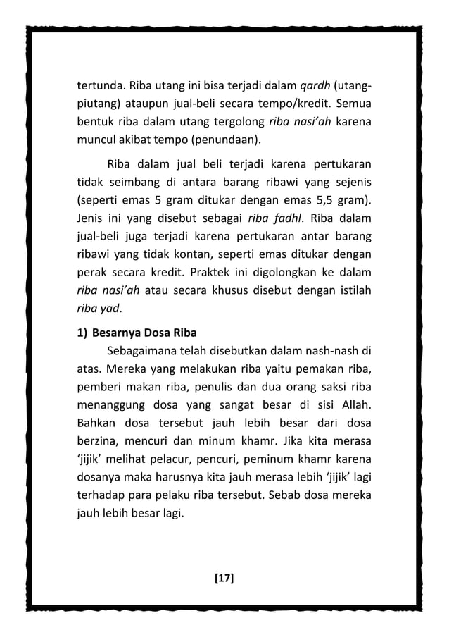 #02# riba dan jenis jenisnya | PDF