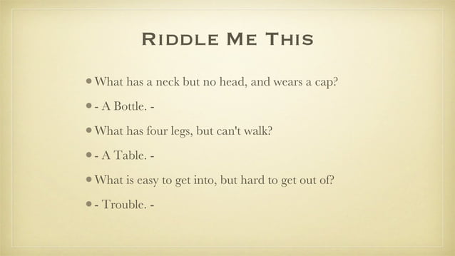 02 Riddlemethisbeerparty | PPT