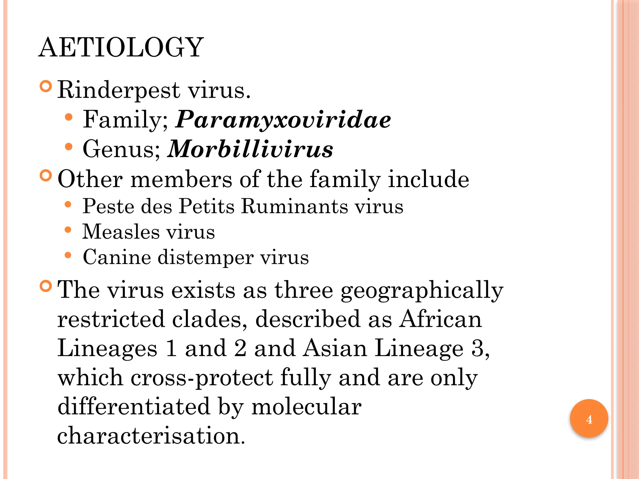 Rinderpest in Domestic and Corridor animals | PPTX