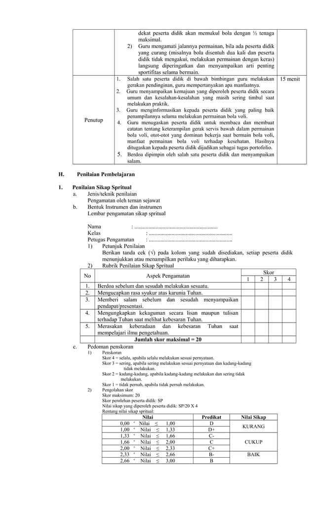 02 rpp permainan bola voli 71 | DOC