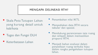 RTH DALAM PENGHITUNGAN Indeks Kualitas Tutupan Lahan | PDF