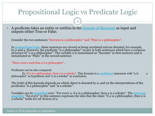 Lecture 2: From Semantics To Semantic-Oriented Applications | PPT