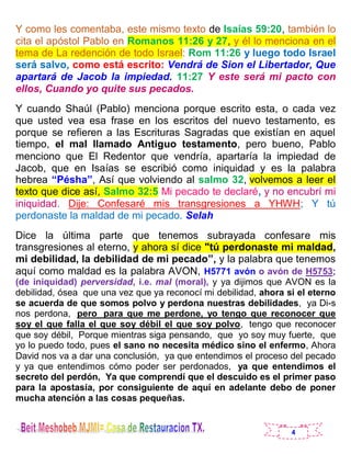 Salmo 32 el verdadero perdon 2da. parte | PDF