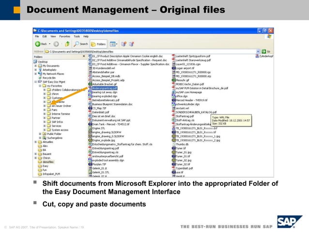 SAP EASY DMS | PPT | Operating Systems | Computer Software and Applications