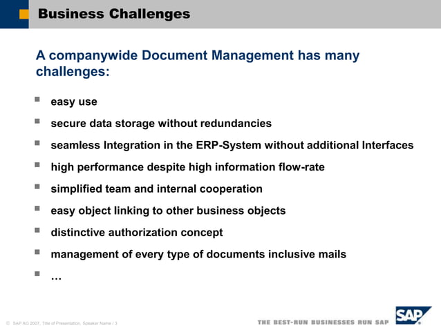 SAP EASY DMS | PPT | Operating Systems | Computer Software and Applications