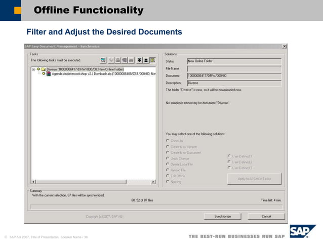 SAP EASY DMS | PPT | Operating Systems | Computer Software and Applications