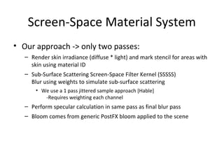 Paris Master Class 2011 - 02 Screen Space Material System | PPT | 3-D ...