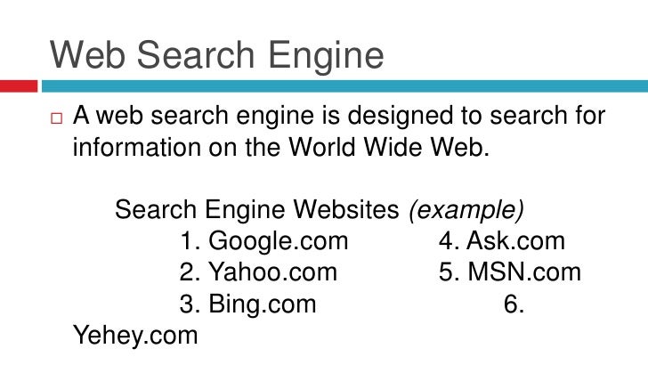 basic web search