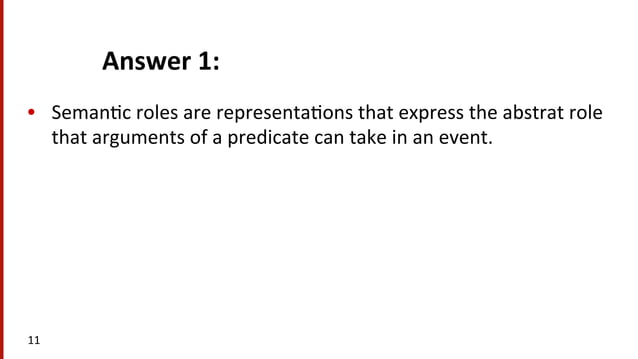Semantic Role Labeling | PDF