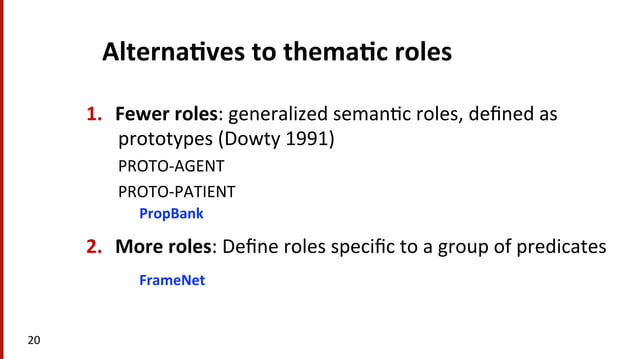 Semantic Role Labeling | PDF