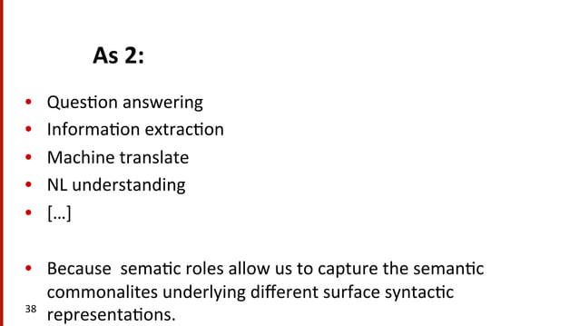 Semantic Role Labeling | PDF