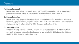 Sensus dan Survei | PPTX
