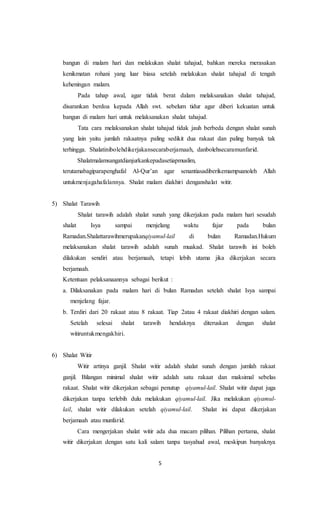 RPP Sholat Sunnah | PDF