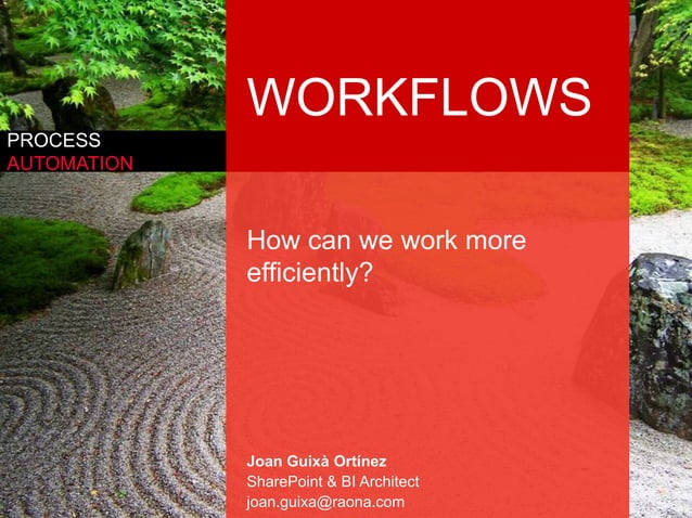 SharePoint Day 2012_Visual Workflows | PPT