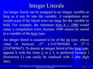 Primitive Data Types and Operations | PPT